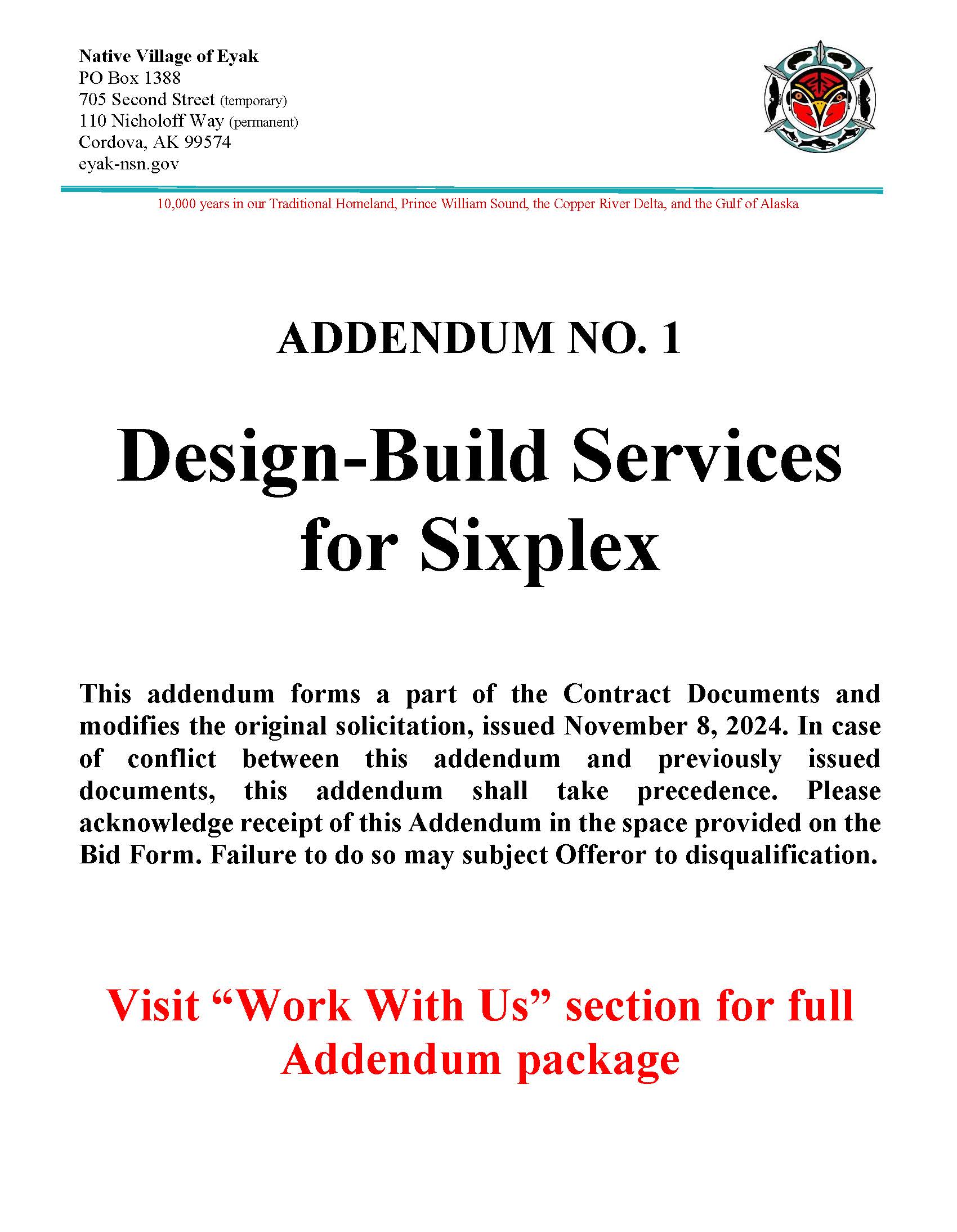 Native Village of Eyak - Home